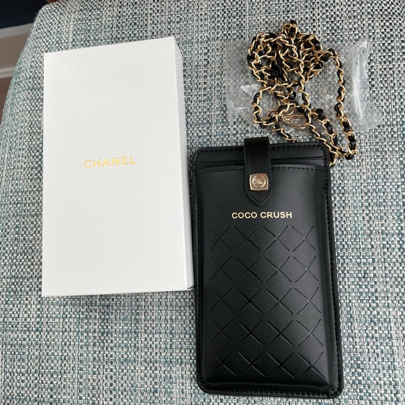 CHANEL | Cell Phones & Accessories | Chanel Black Coco Crush Phone ...